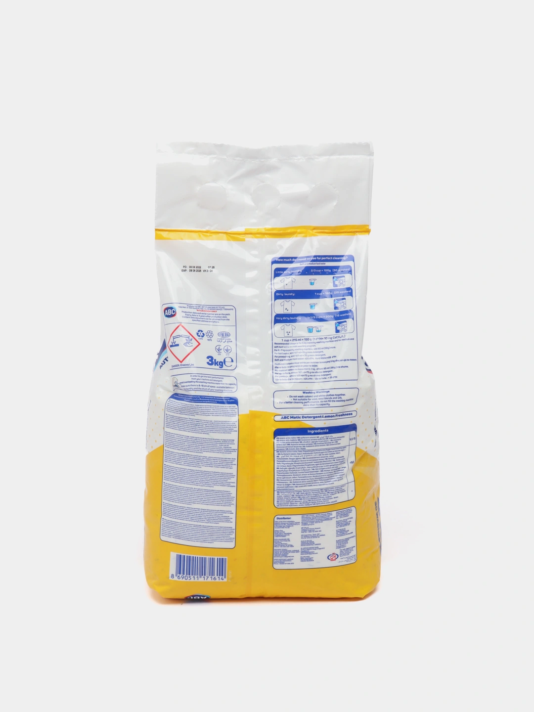 Cтиральный порошок ABC Automat Whites and Colors, 3 кг за 86720 сум по ...