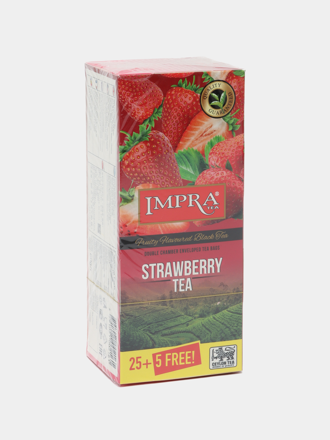 Чёрный чай IMPRA клубника, 2 г, 30 шт купить по низким ценам в интернет ...