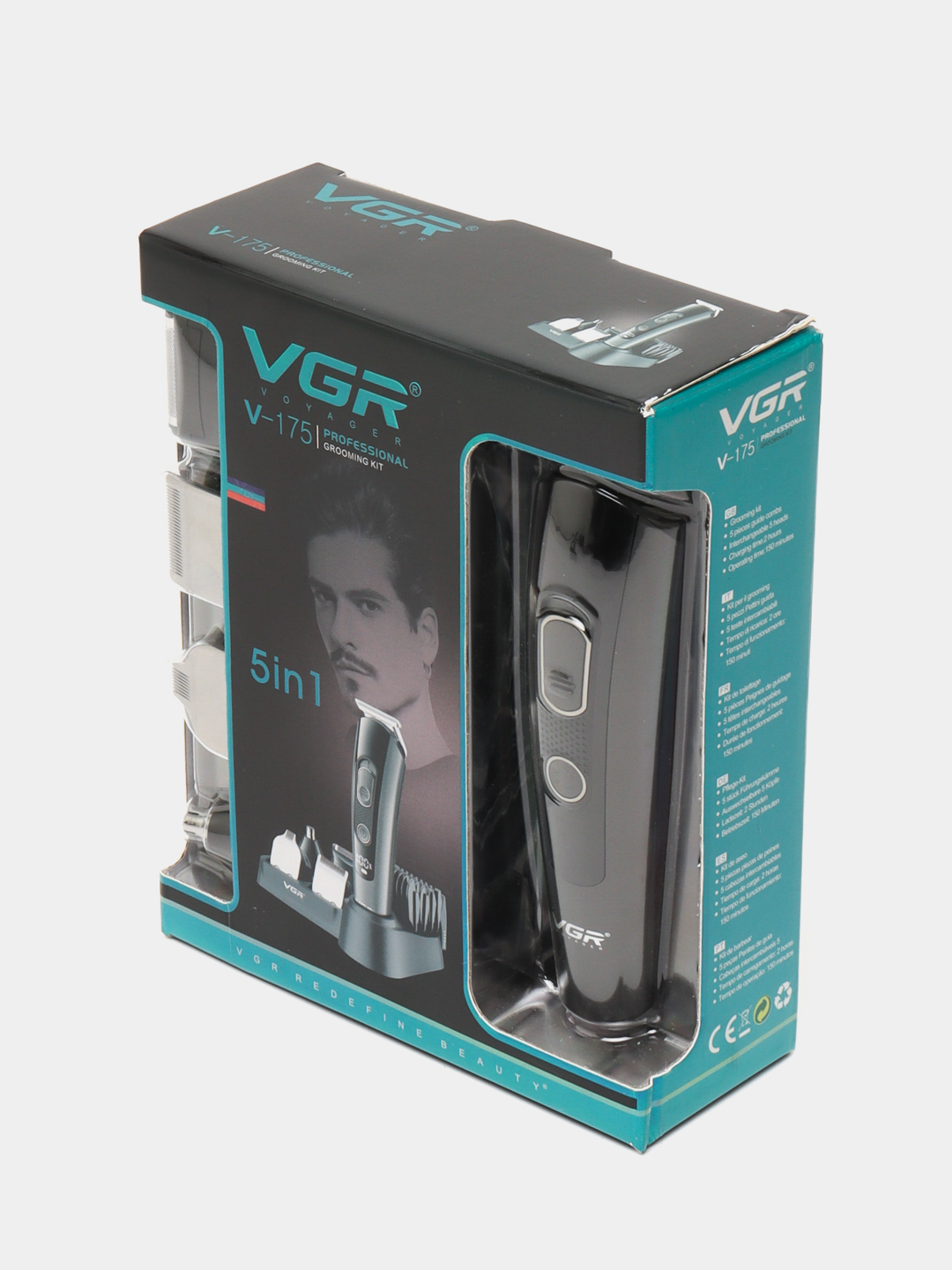 Soqol va mo‘ylovni olish uchun VGR 175 simsiz soch olish mashinasi, trimmerni arzon narxda sotib ...