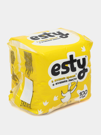 Бумажные салфетки Esty, 23 х 24 см, 100 шт купить по низким ценам в ...