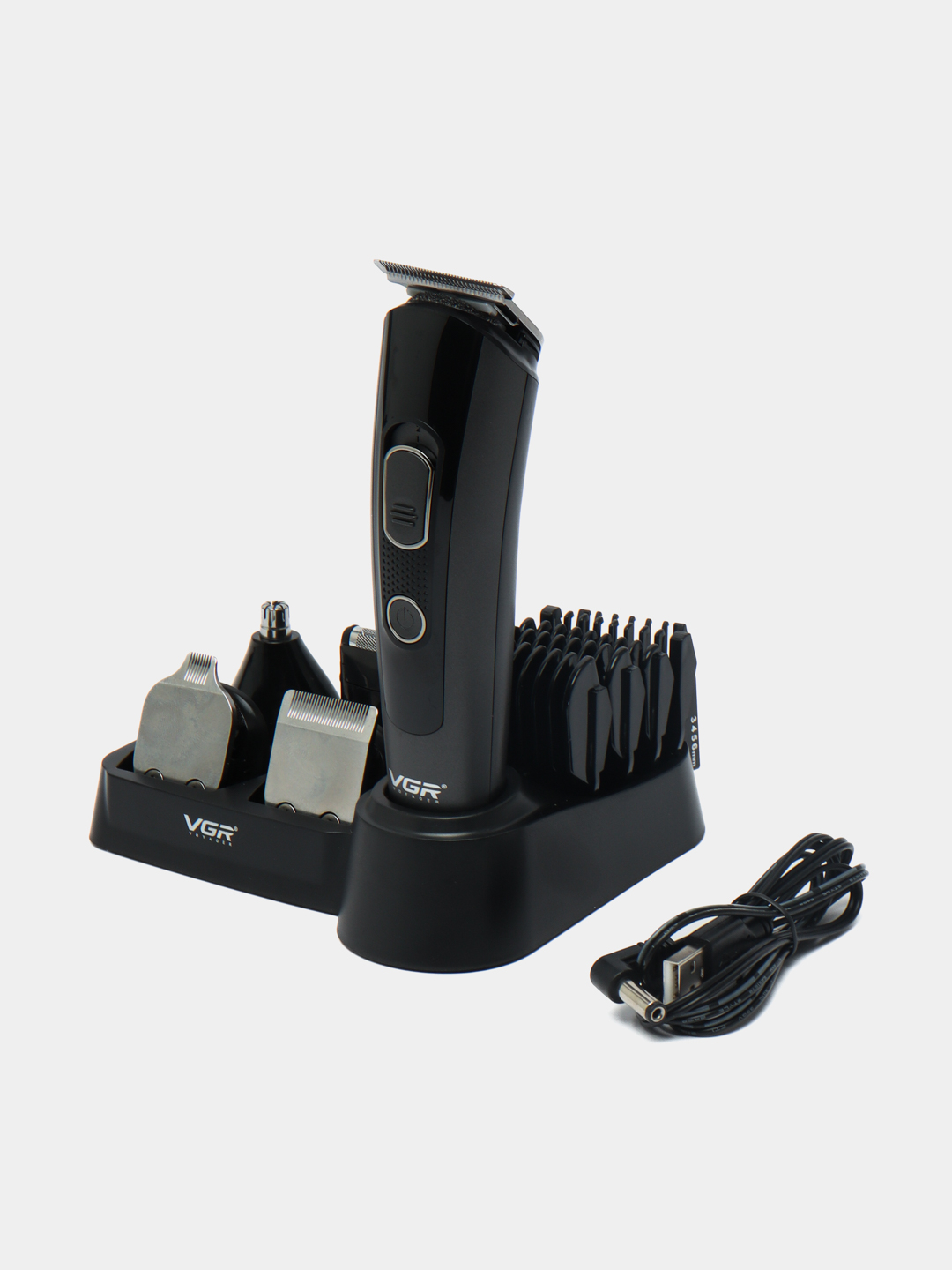 Профессиональная машинка для стрижки волос VGR V-175, Триммер 5 в 1 ...