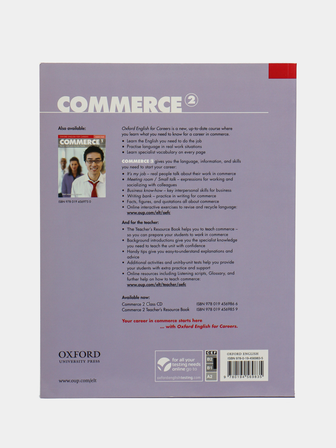 Oxford English for Careers: Commerce 2 Student's Book, Keddle Julia Starr, Hobbs Martyn купить ...