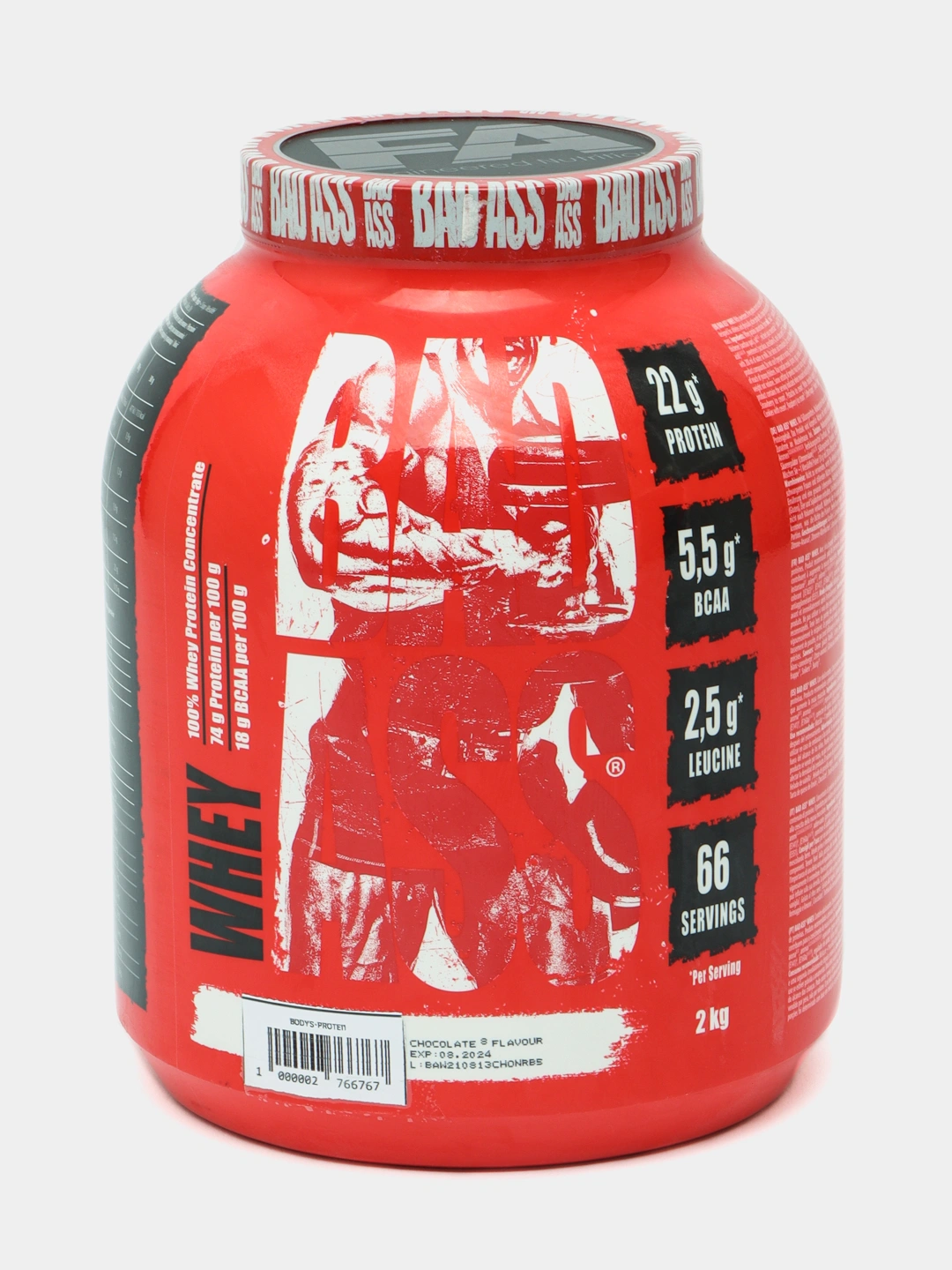 Протеин сывороточный BAD-ASS WHEY protein concentrate, на 66 порций, со ...