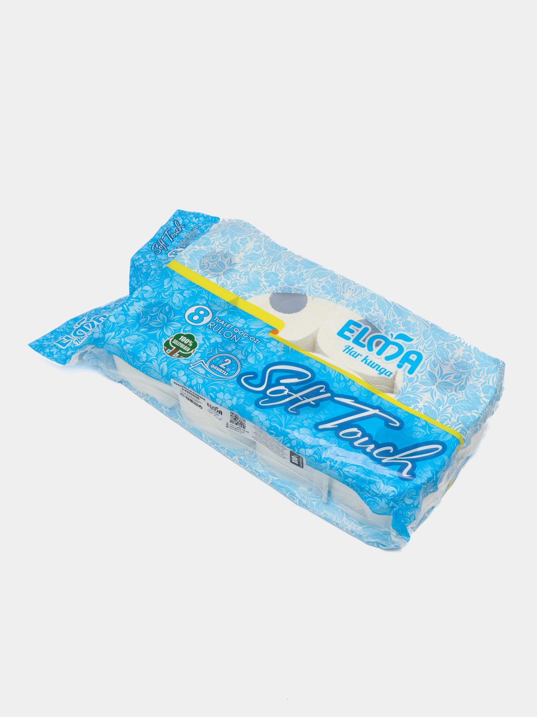 Туалетная бумага Elma Soft Touch, 2 слоя, 8 шт за 63000 сум со скидкой ...