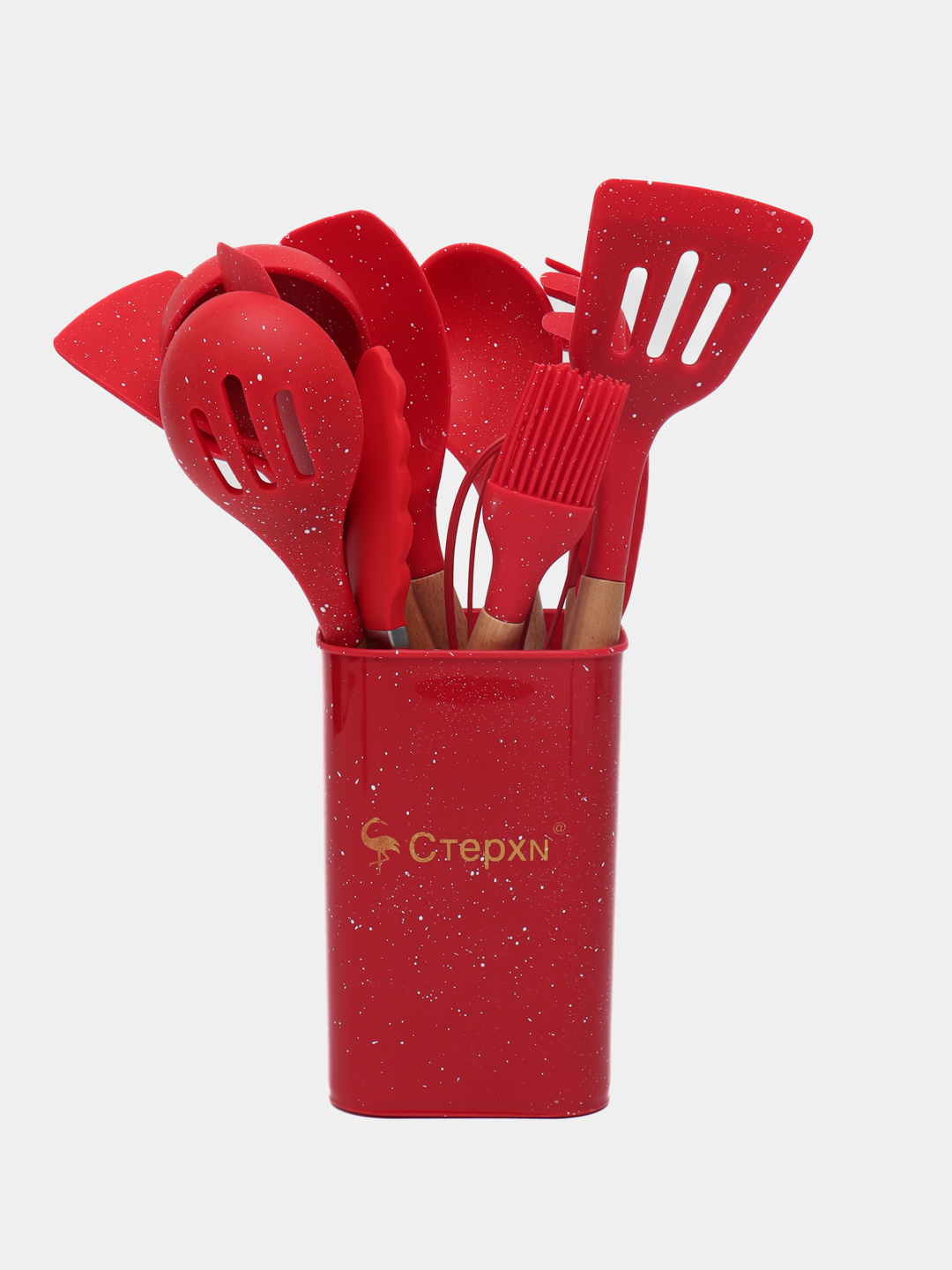 Oshxona buyumlari 12 ta jihoz, tabiiy bambukdan tutqich va erimaydigan ...