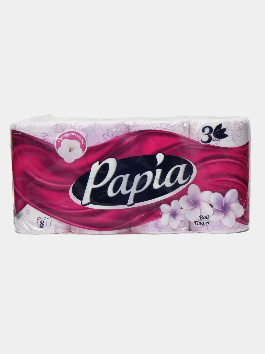 Туалетная бумага Papia Bali Flower, 3 слоя, 8 шт купить по низким ценам ...