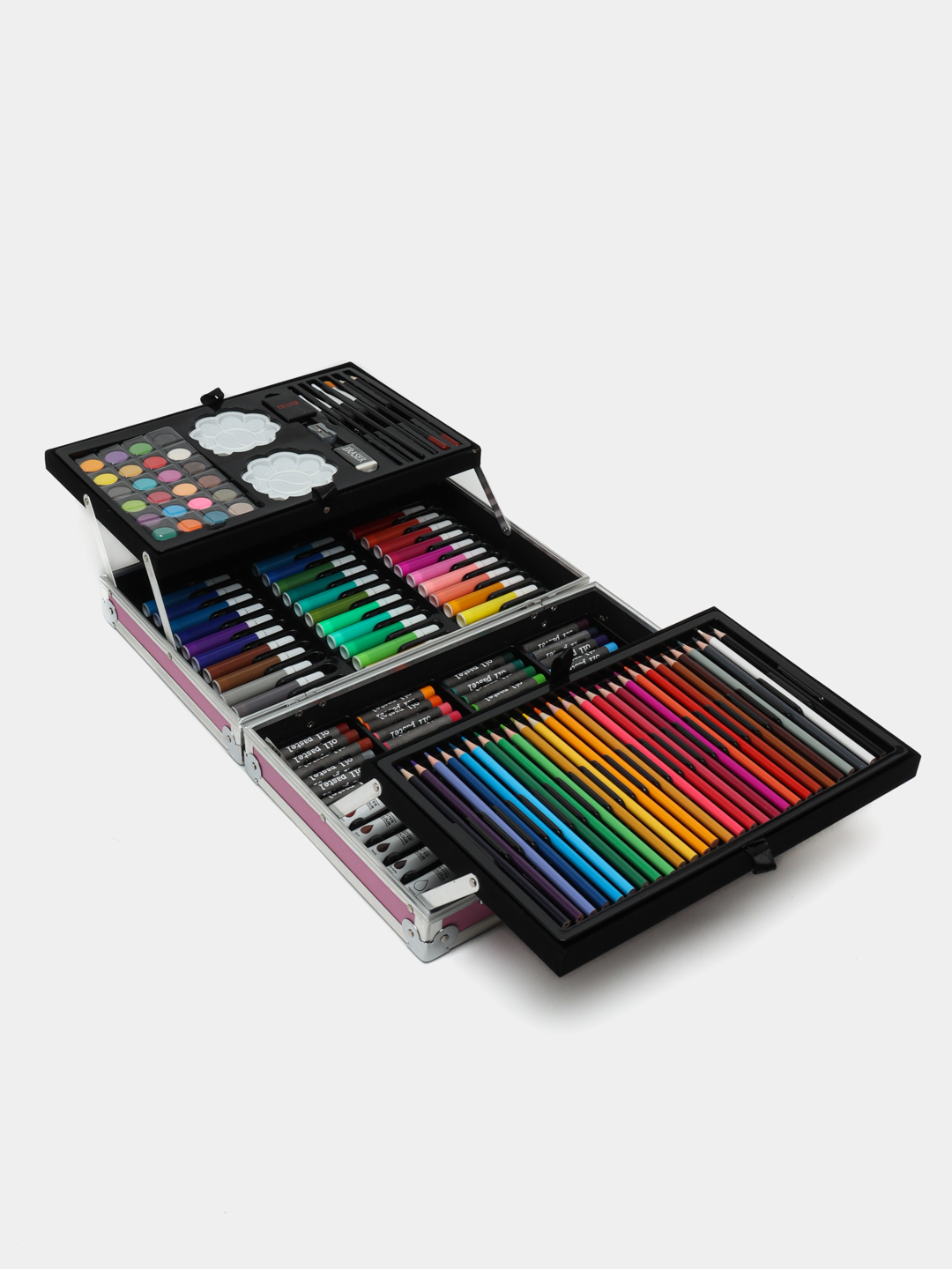 Bolalar ijodi uchun qalamlar va bo'yoqlar to'plami 145 dona oqni arzon ...