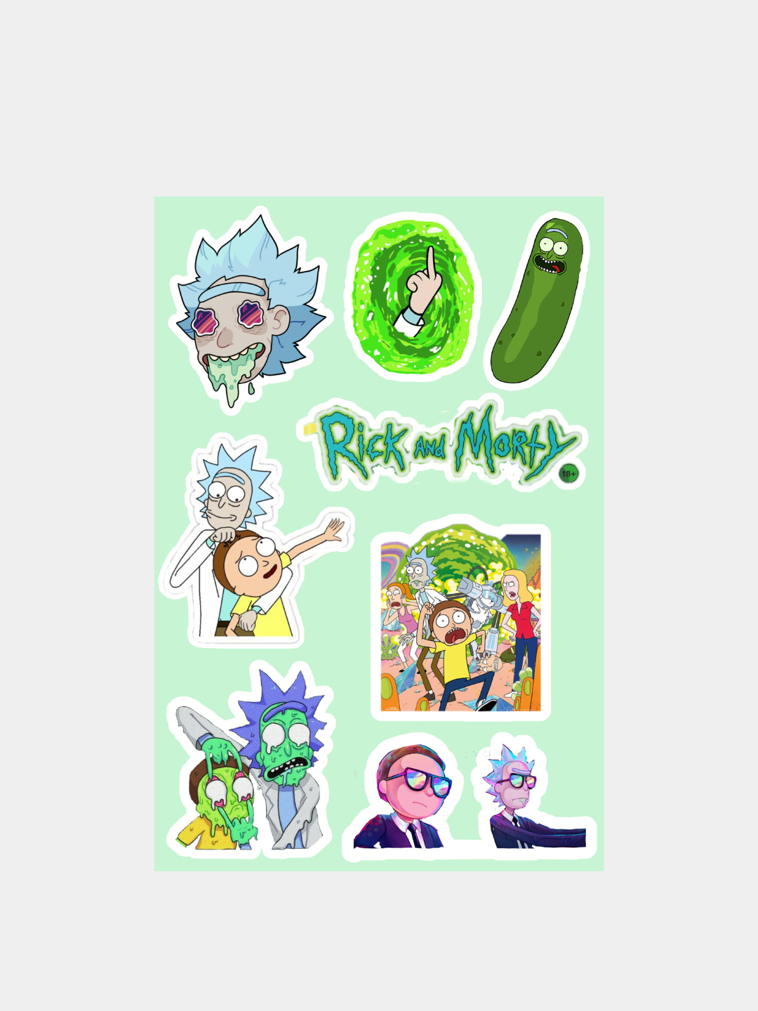Купить Наклейки стикеры на телефон "Rick and Morty" за 7000 сум с бесплатной доставкой за 1 день ...