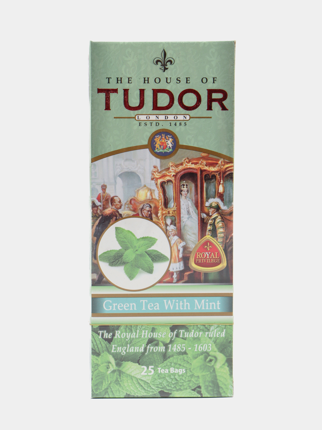 Зеленый чай Tudor с мятой в пакетиках, 25 пакетиков купить по низким ...