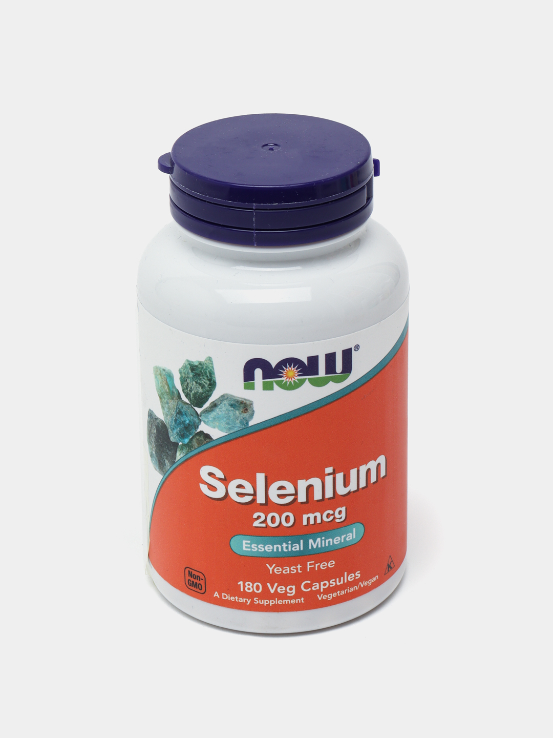 Селен (Selenium) Now Foods, 200 мкг, 180 вегетарианских капсул купить ...