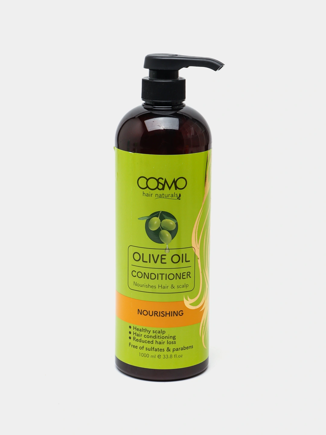 Бальзам-Ополаскиватель Cosmo Hair Naturals Konditsioner Olive Oil, 1 л ...