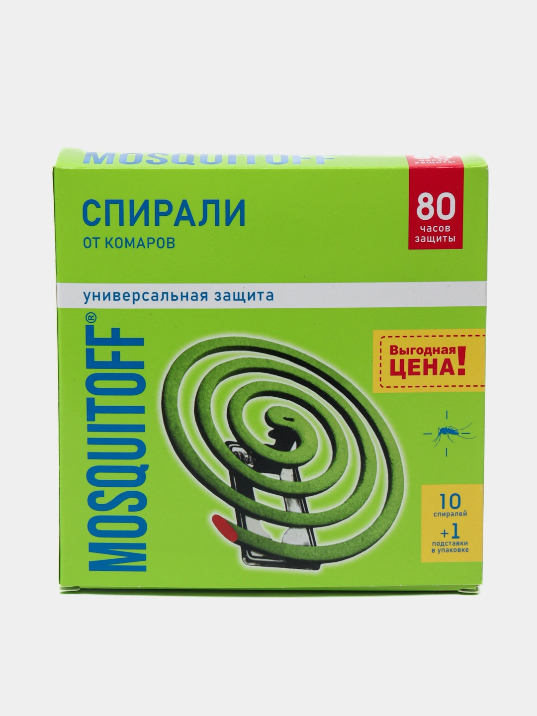 Спирали от комаров Mosquitoff Универсальная защита, 10 шт, Россия за ...
