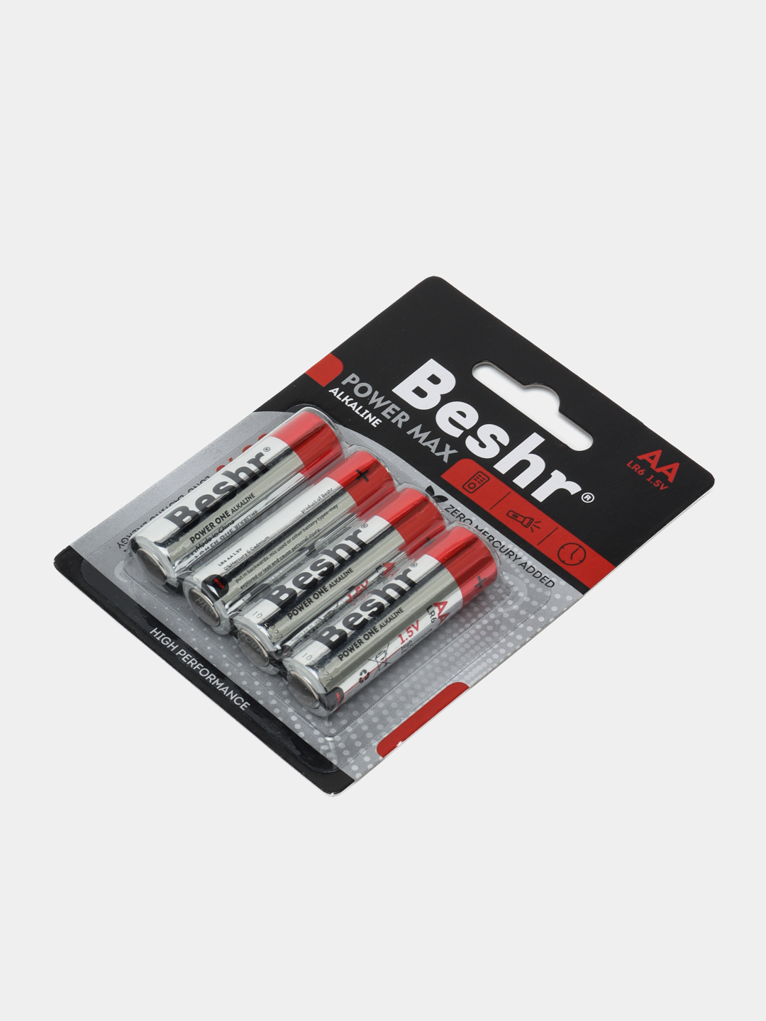 Батарейки Beshr Power Max Alkaline AA 4B купить по низким ценам в ...