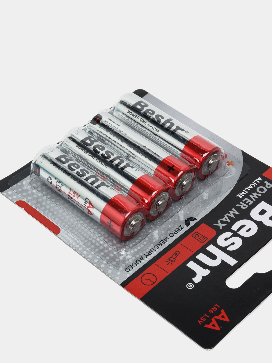 Батарейки Beshr Power Max Alkaline AA 4B купить по низким ценам в ...
