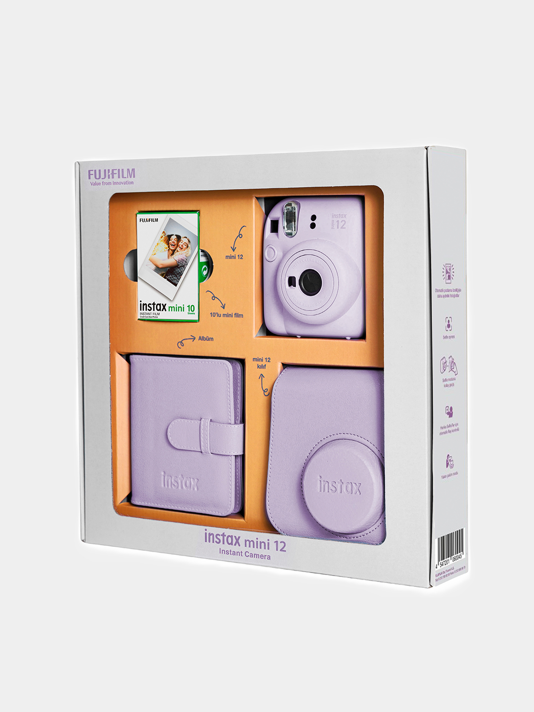 Подарочный набор Fujifilm Instax Mini 12, фотоаппарат Instax Mini 12 в ...