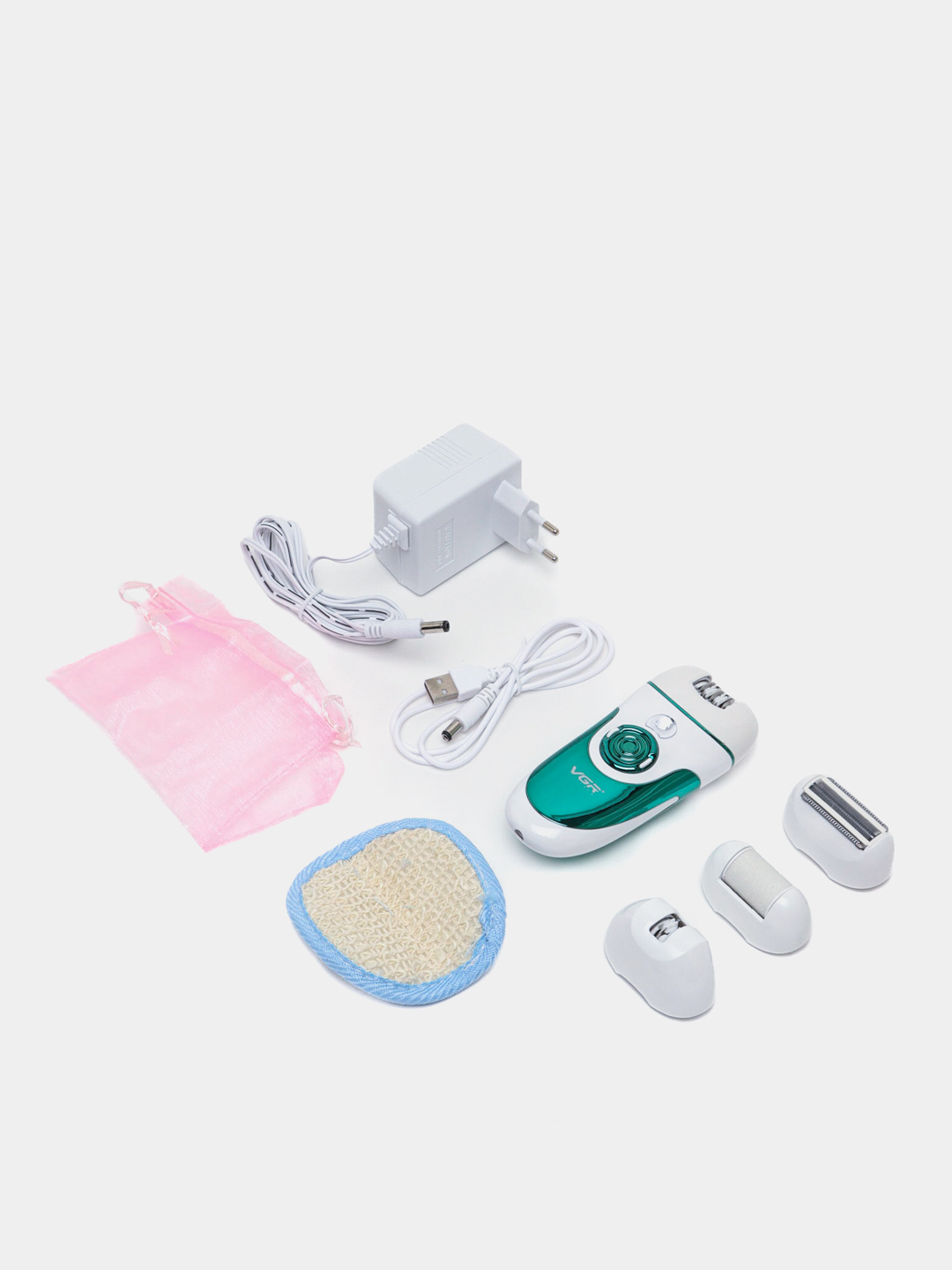 Эпилятор VGR V-700 4 в 1, беспроводной, с насадками купить по низким ...