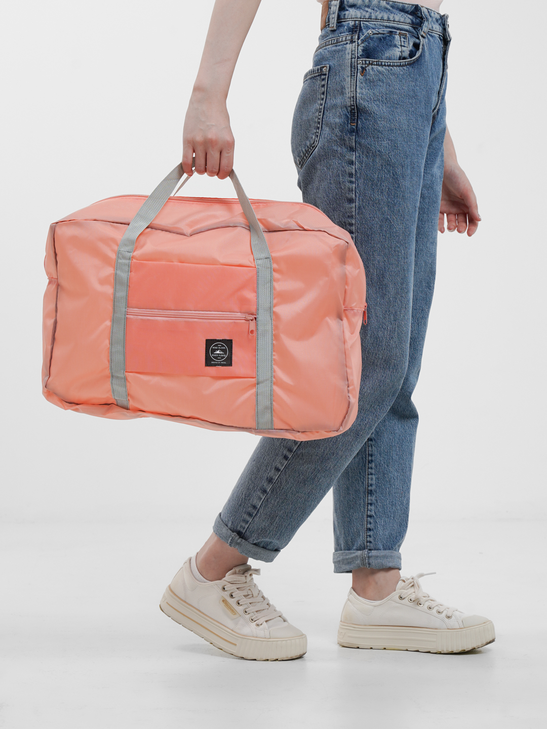 Сумка дорожная складная, спортивная, ручная кладь черный купить по ...