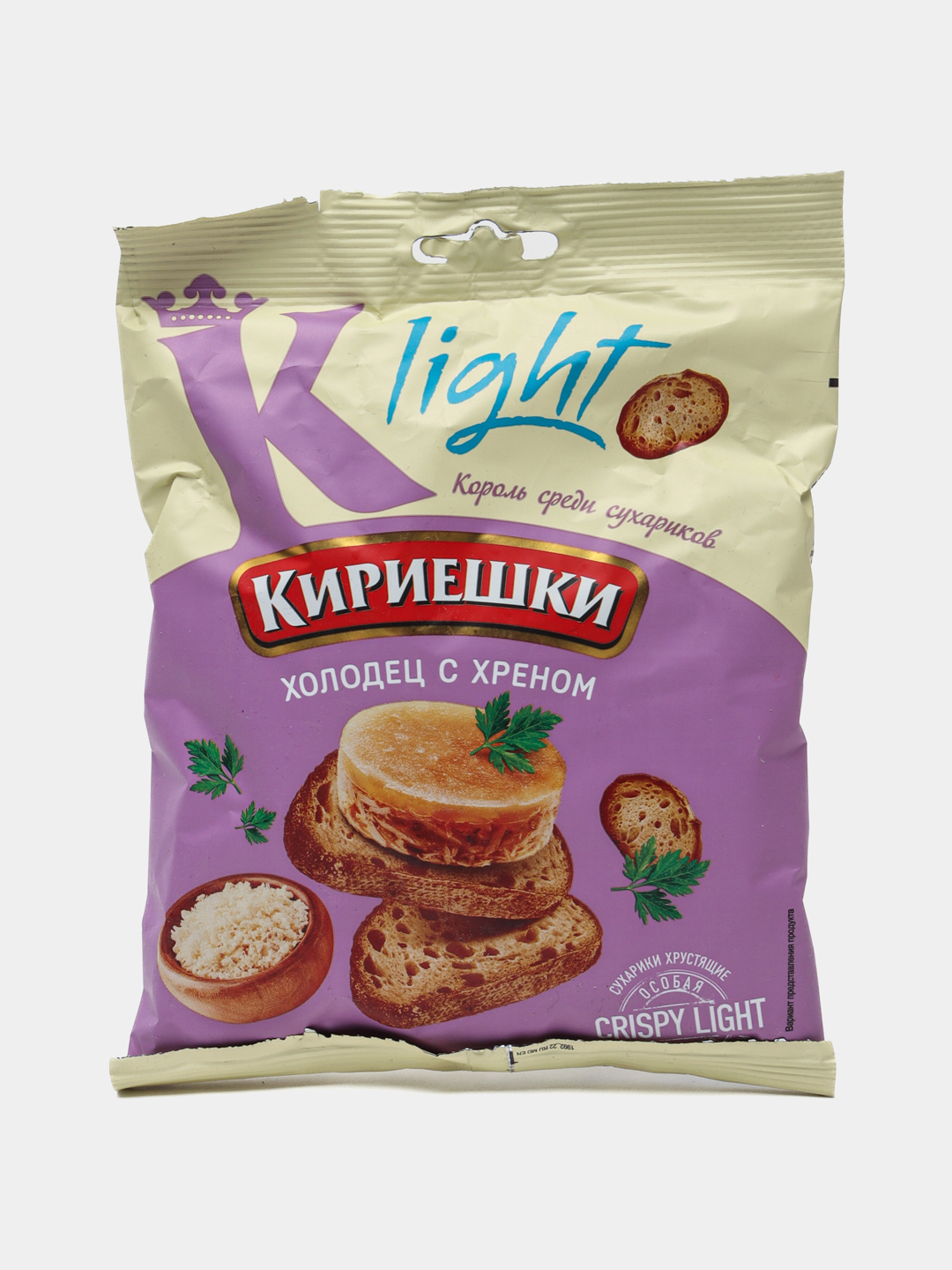 Сухарики Кириешки Light ржаные, Холодец с хреном, 80 г купить по низким ...