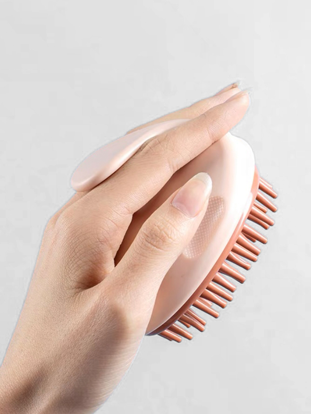 Массажная щетка расческа для мытья волос, массажер для кожи головы ...