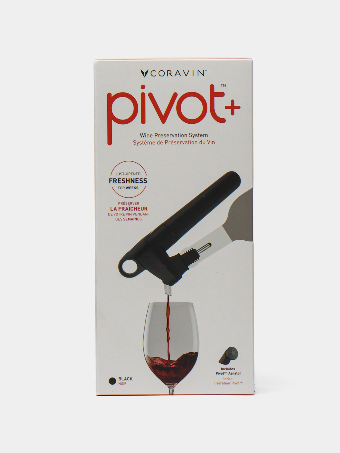 Система хранения вина Coravin Pivot + Wine Preservation System - Black ...