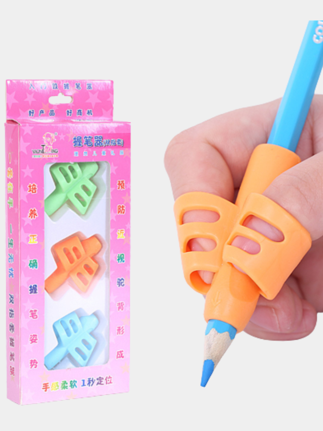 Тренажер для постановки письма, насадки на ручки, карандаши, корректор ...