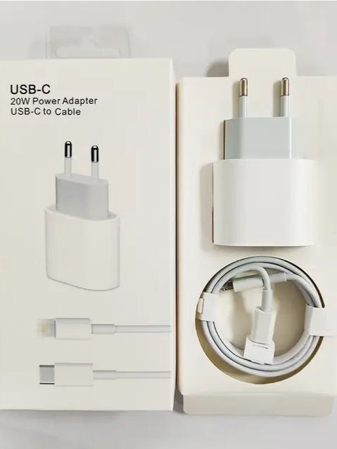 Оригинал Зарядное устройство 20вт. для i phone type c cable и головка ...