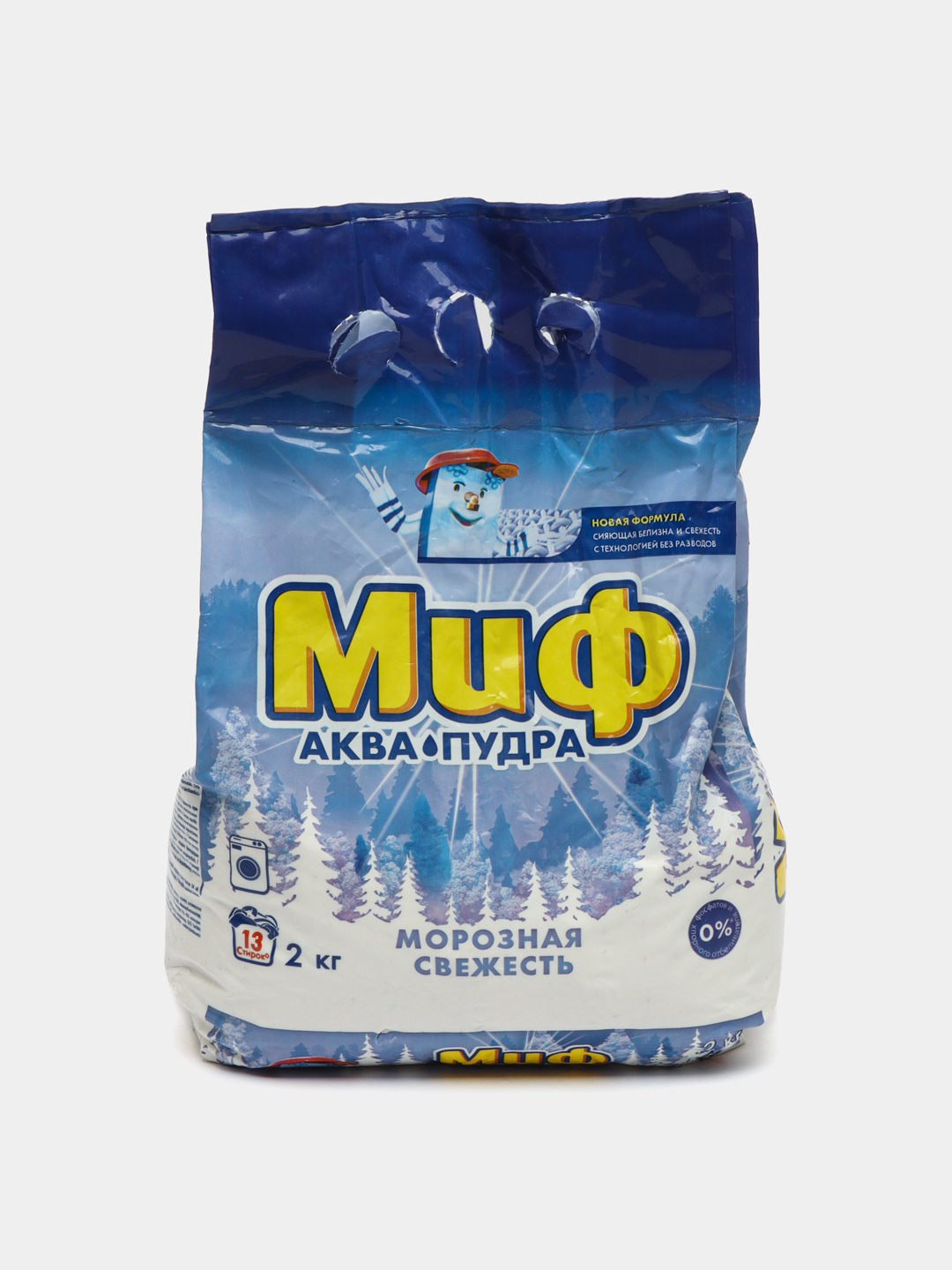 Стиральный порошок Миф автомат, морозная свежесть, 2 кг купить по ...
