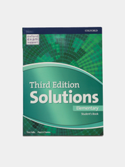 Solutions, Elementary - Student's book "+Workbook" "Third edition"ni arzon narxda sotib oling ...