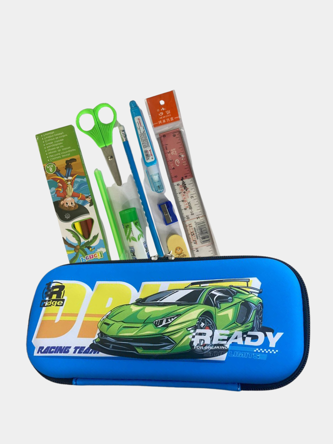 Maktab qalam qutisi 3D kanselyariya to'plamli, o'g'il bolalar va qizlar ...