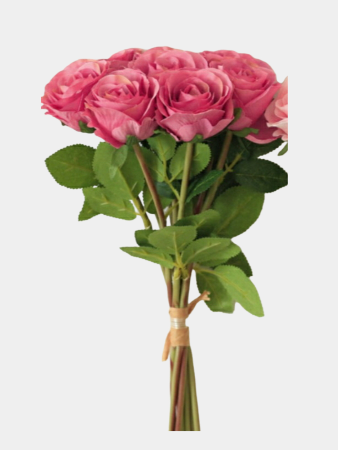 Sun'iy gullar, uy dekoratsiyasi uchun atirgullar qizil, oq, pushti ...