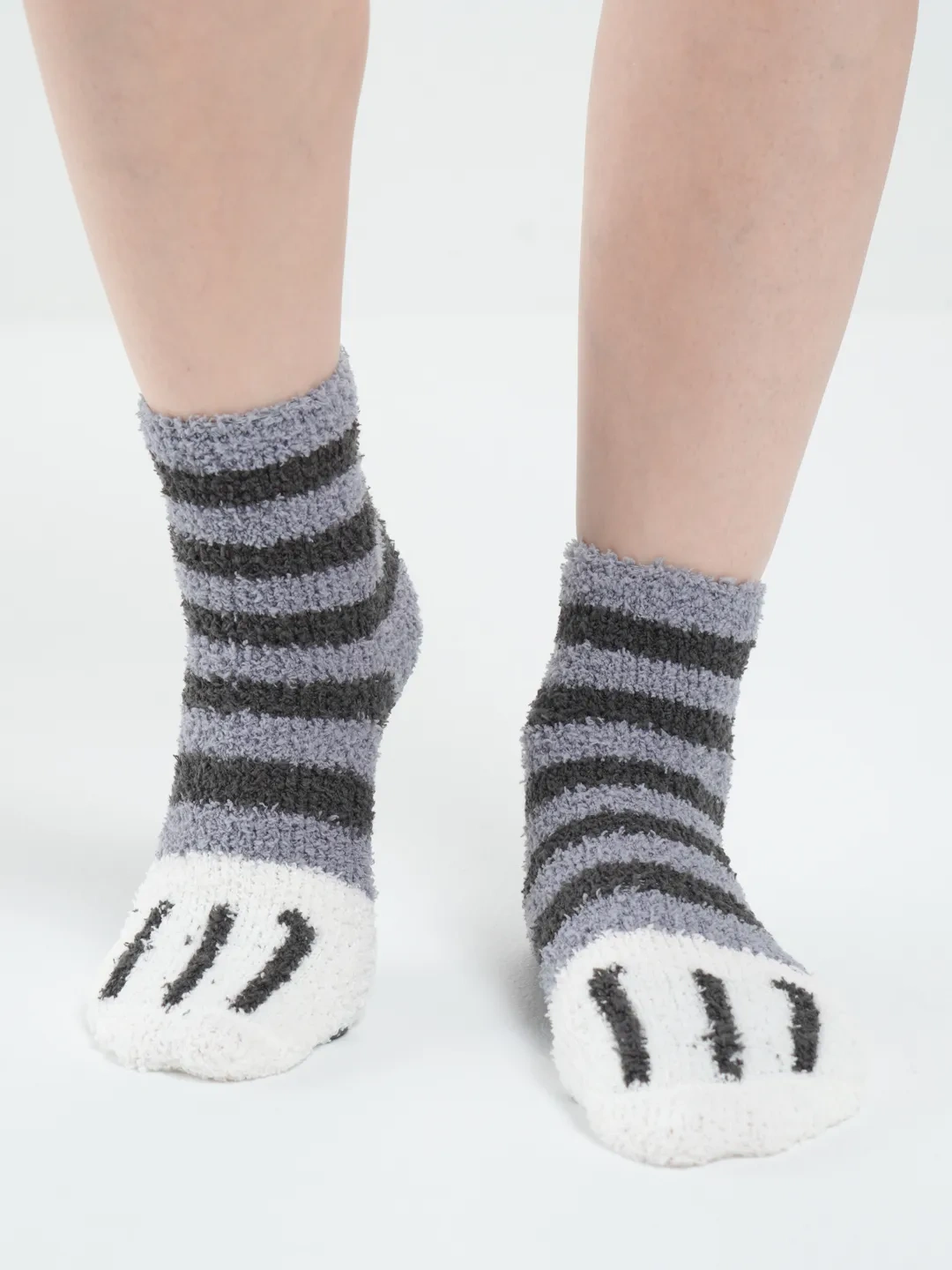 Носки, "Неко", кошачьи лапки, теплые, махровые, женские, мужские ...