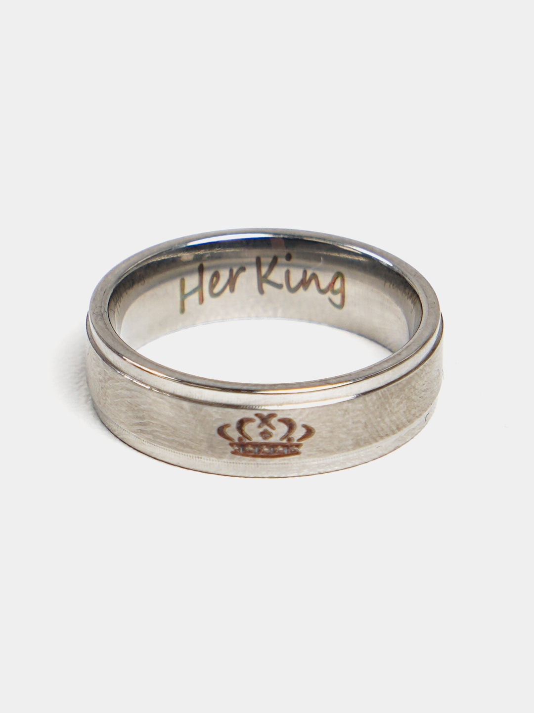 Juft po'lat uzuklar, bosma bilanni arzon narxda sotib oling — Uzum (387457)