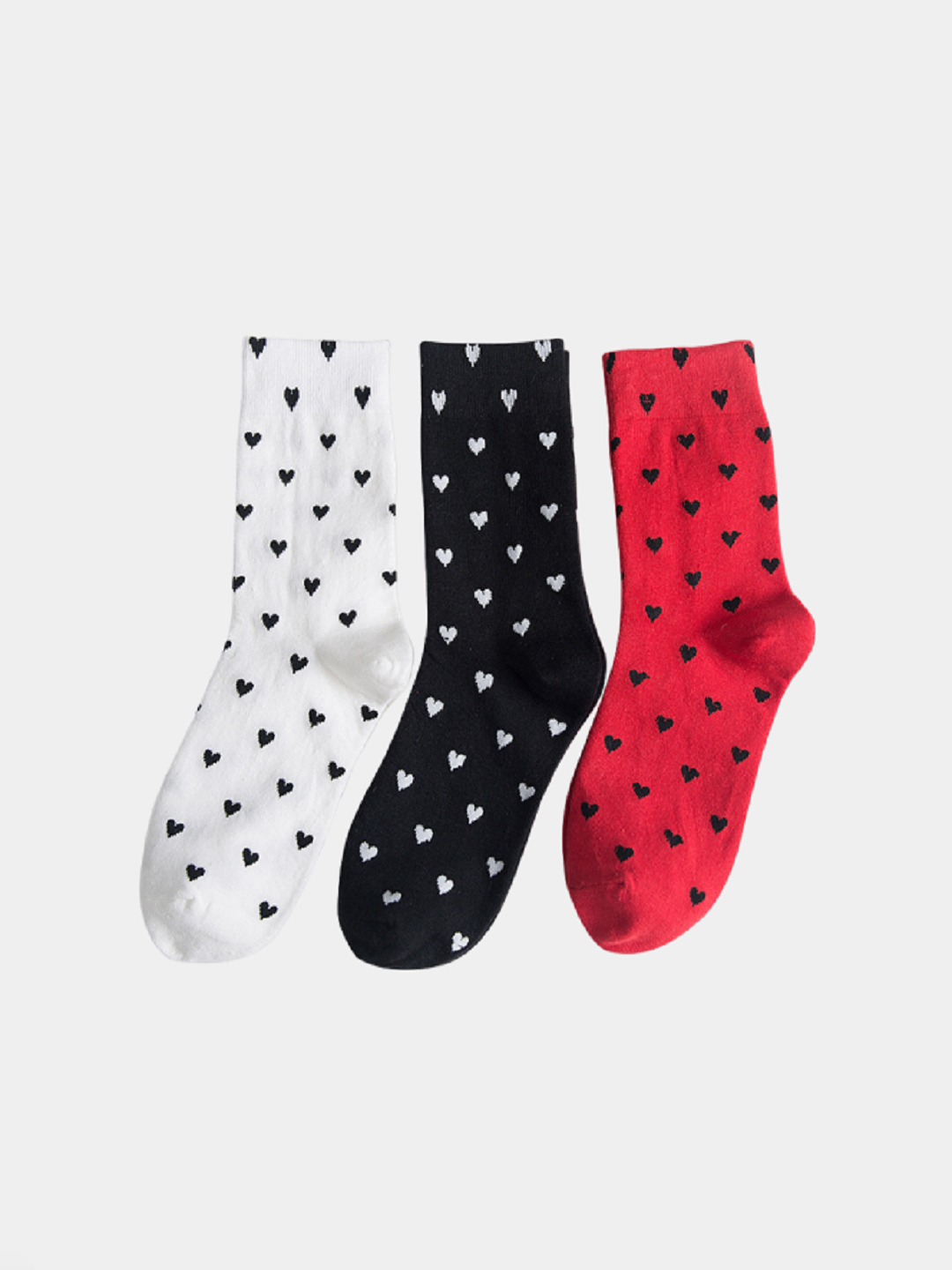 Ayollar paypoqlari yurakchalar bilan, 3 rangni arzon narxda sotib oling ...