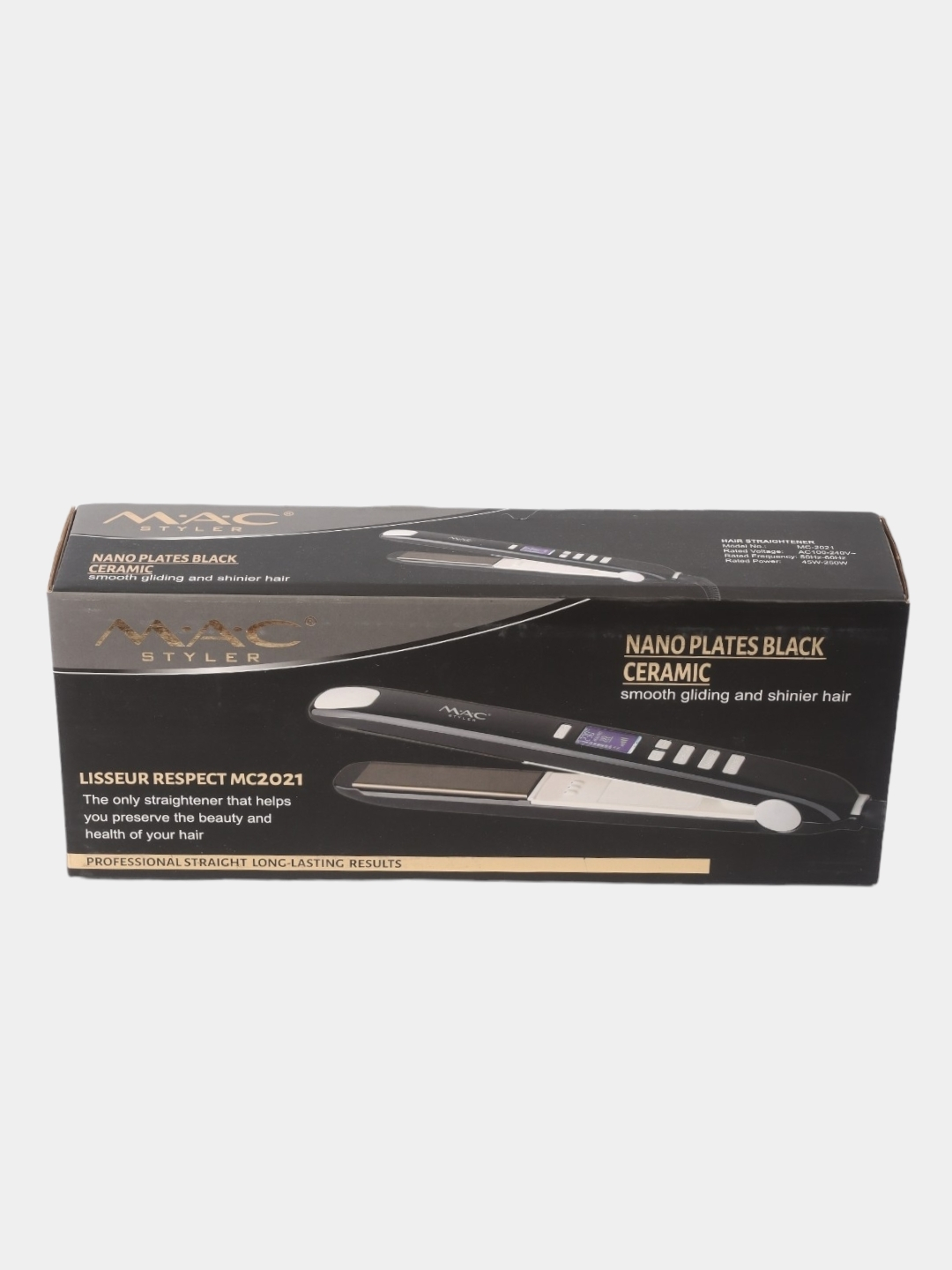 Soch tekislovchi dazmol Styler M.A.C MC-2021, displeyli sochlarni tekislash uchun dazmolni arzon ...