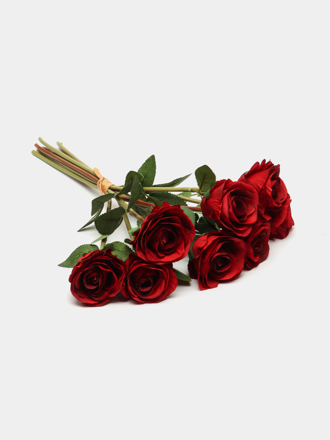 Sun'iy gullar, uy dekoratsiyasi uchun atirgullar qizil, oq, pushti ...