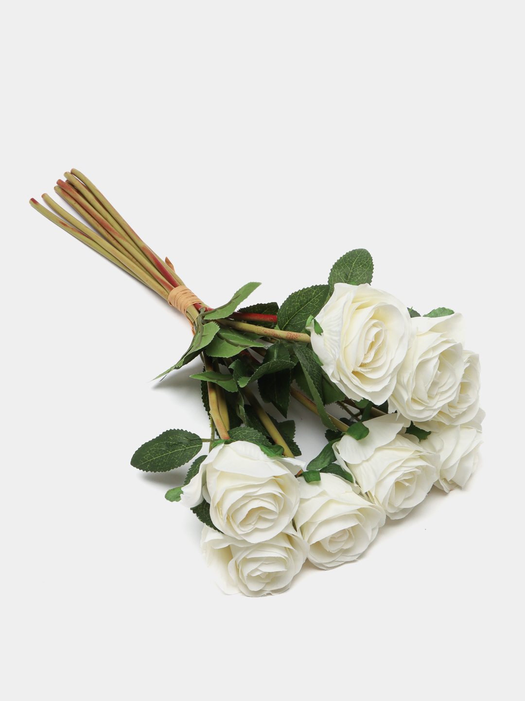 Sun'iy gullar, uy dekoratsiyasi uchun atirgullar qizil, oq, pushti ...