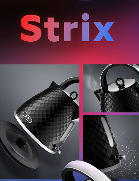 Чайник электрический BQ KT1704P, 2200 Вт, контроллер Strix, 1.7 л ...