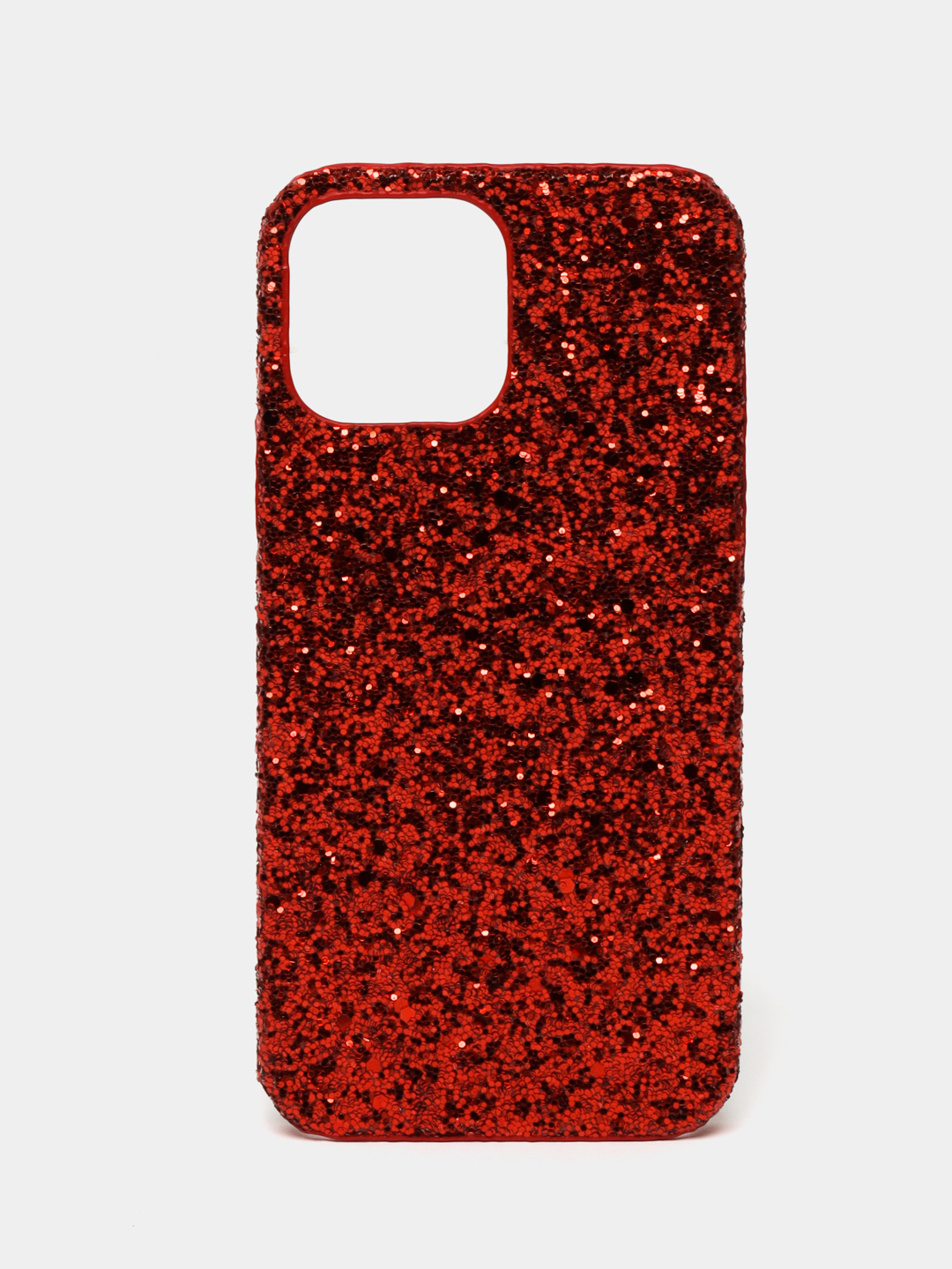 Iphone 13 pro max uchun qizil yaltiroq taviat tog'li yurakchali gulli ...