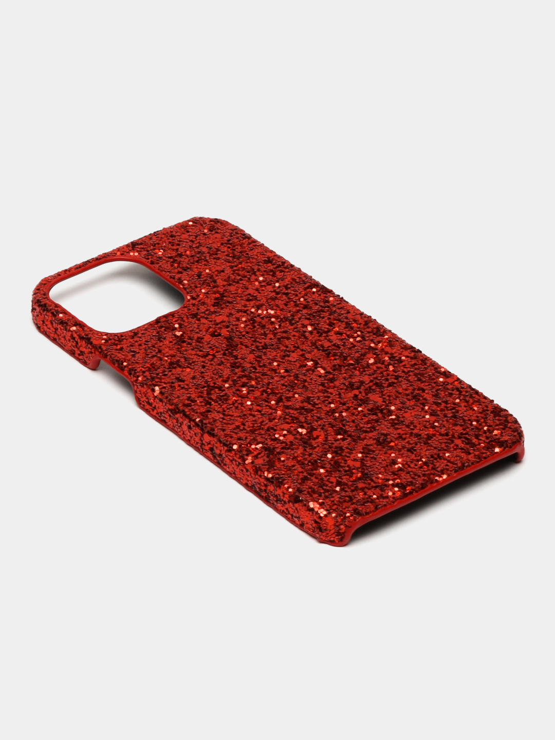 Iphone 13 pro max uchun qizil yaltiroq taviat tog'li yurakchali gulli ...