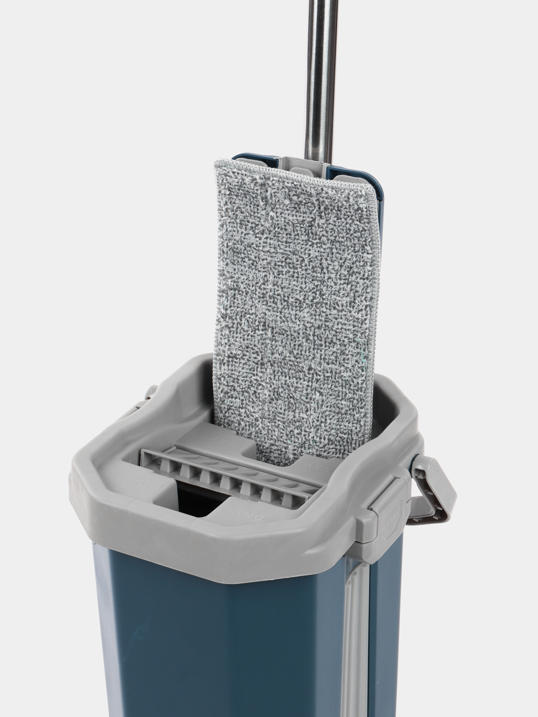 Набор: швабра Scratch Cleaning Mop с отжимом и ведром из двух отсеков, длина палки 120 см купить ...
