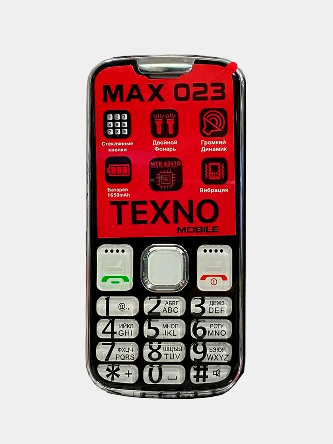 Кнопочный телефон Texno Max 023 купить по низким ценам в интернет ...