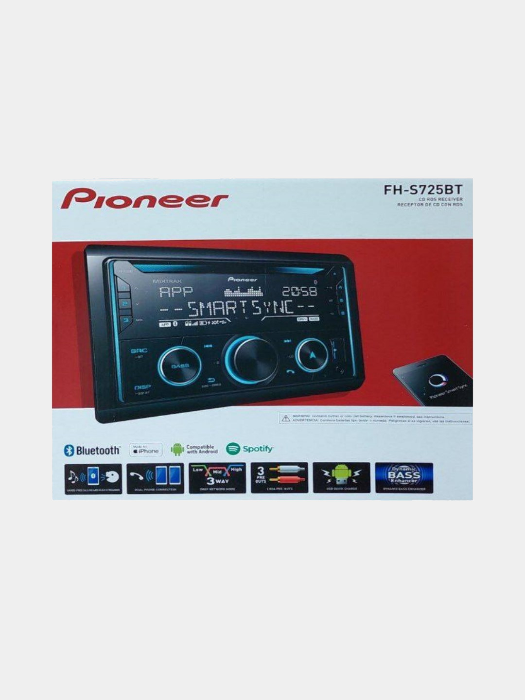 Магнитофон, Pioneer Fh-S725BT купить по низким ценам в интернет ...