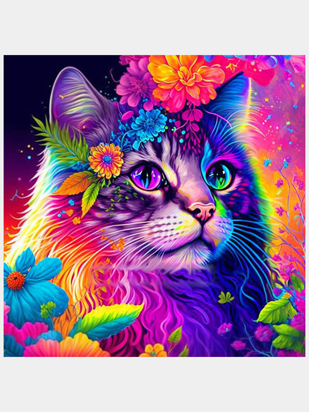 Olmos mozaikasi Mushuk, gullardagi mushuklarni arzon narxda sotib oling ...