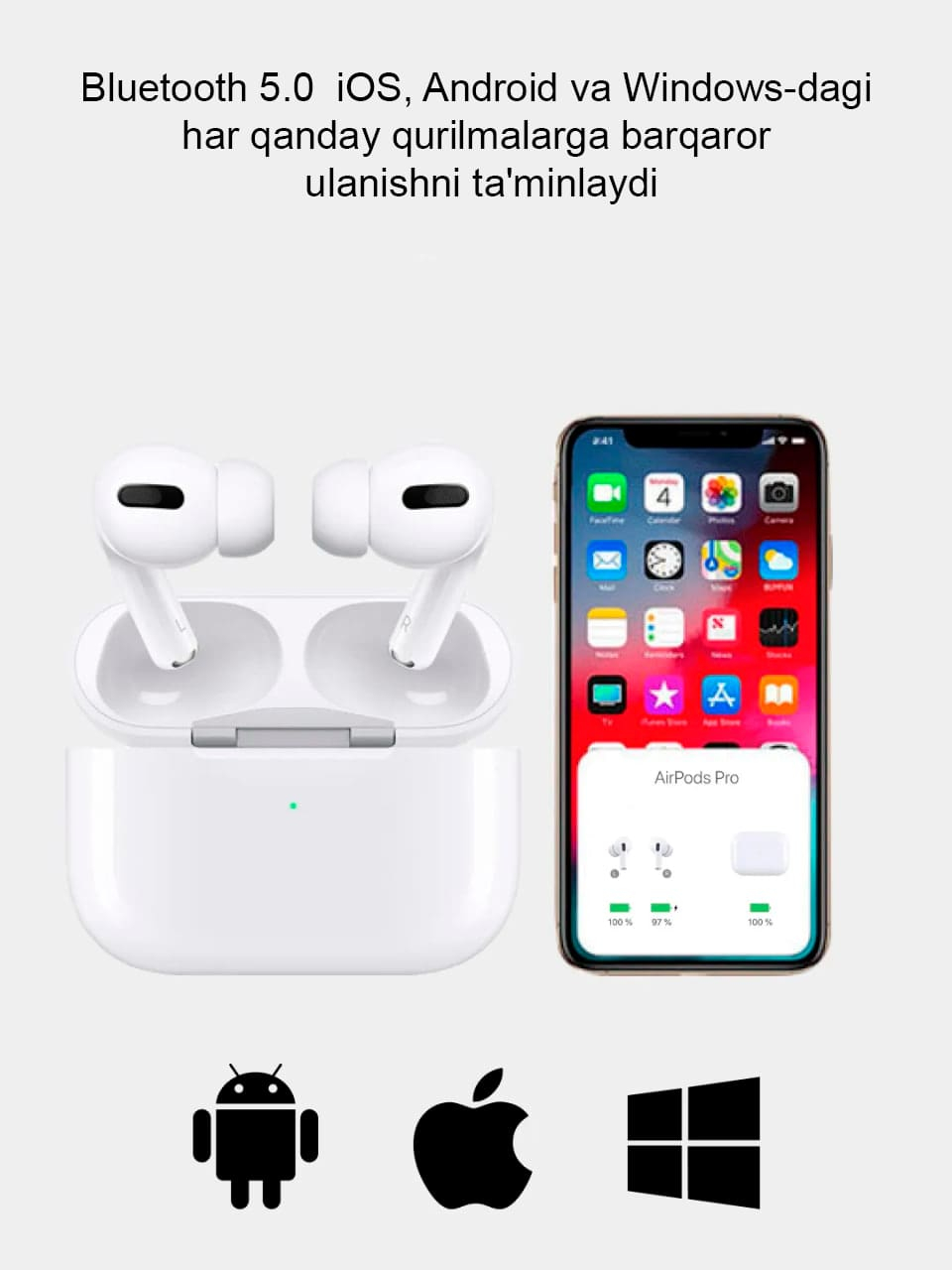 Simsiz quloqchinlar Pro 2, sensorli Premium 2024ni arzon narxda sotib oling — Uzum (1371764)