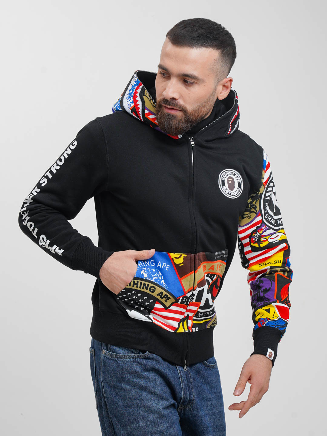 Xudi zipka Hoodie Bape 1993, uniseksni arzon narxda sotib oling — Uzum ...