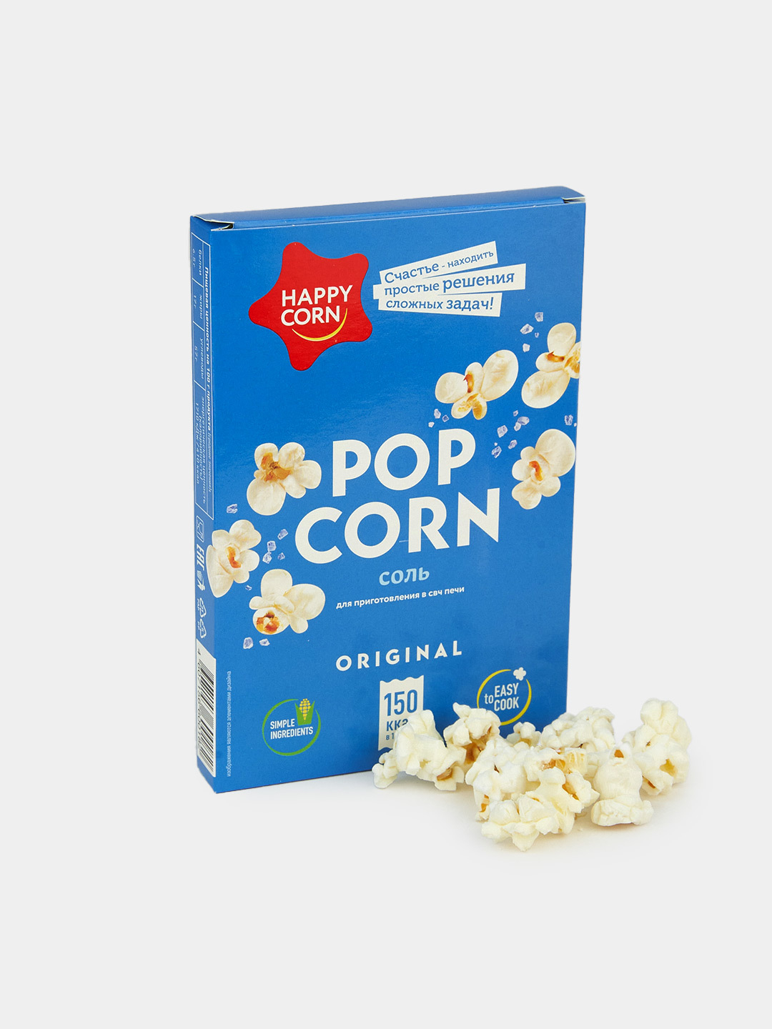 Попкорн для микроволновой печи Happy Corn, соленый, карамельный, сырный ...