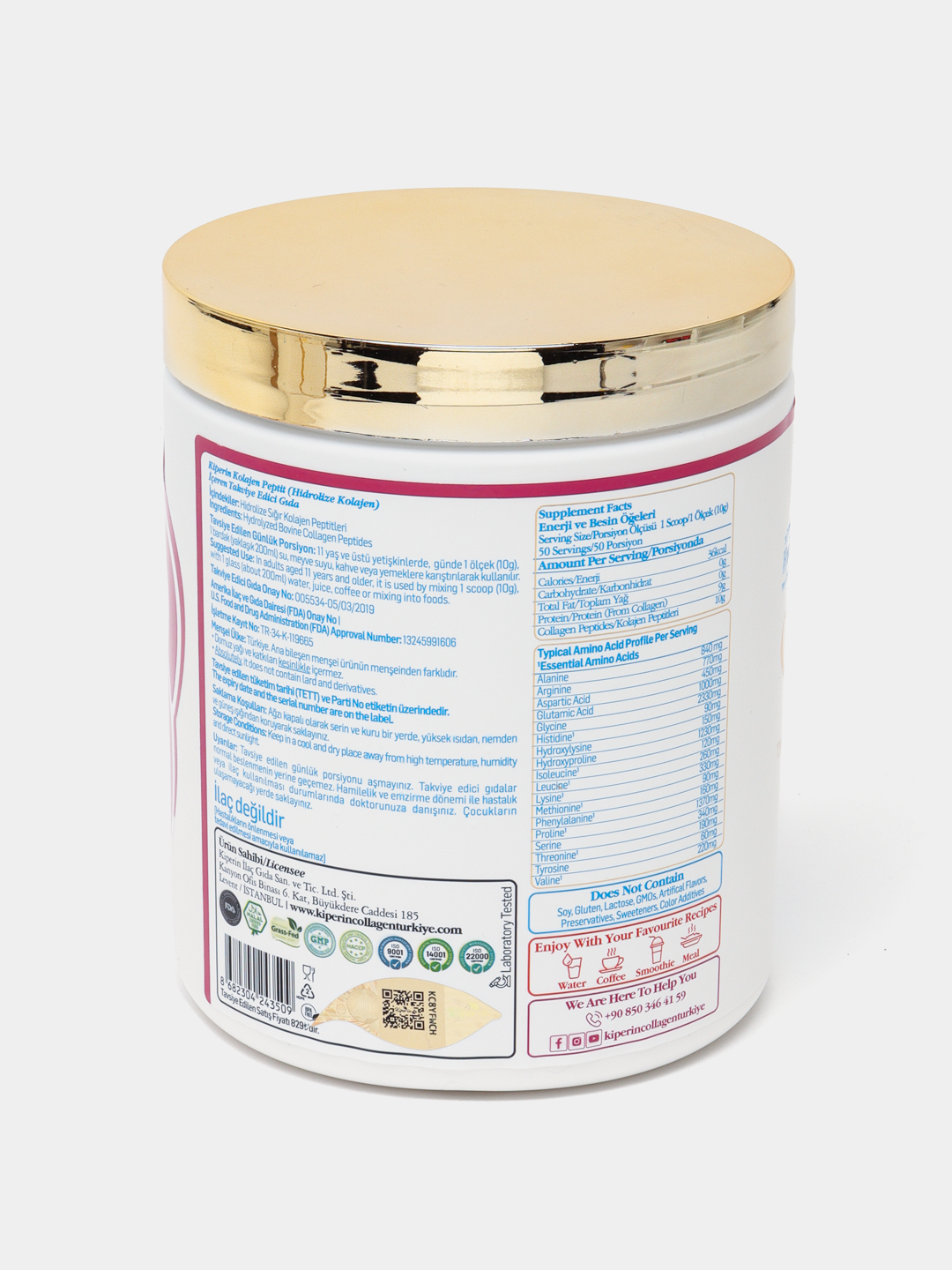 Пищевая добавка Kiperin Collagen, Коллаген, 500 г купить по низким ...