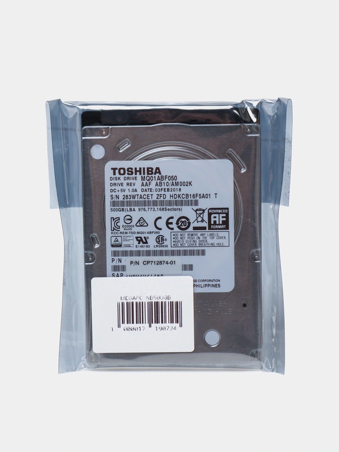 Qattiq disk Toshiba SATA HDD 2.5 500 GB noutbuk va personal kompyuter ...