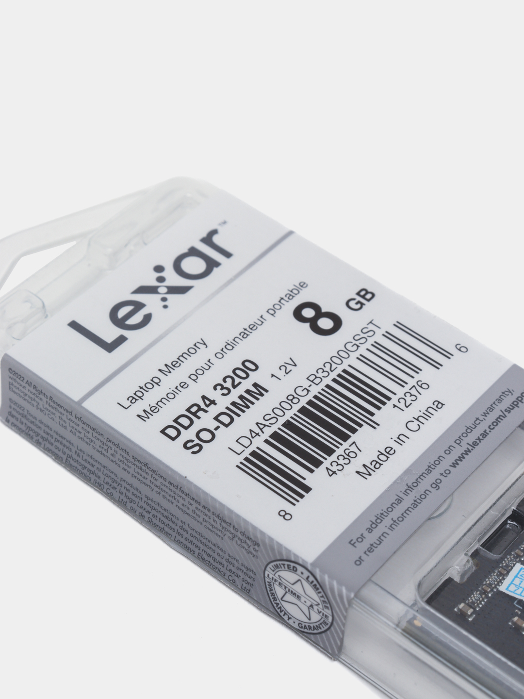 Operativ xotira OZU DDR4 8GB, 16GB, 32 GB, 3200 MHZ Lexar, noutbuk ...