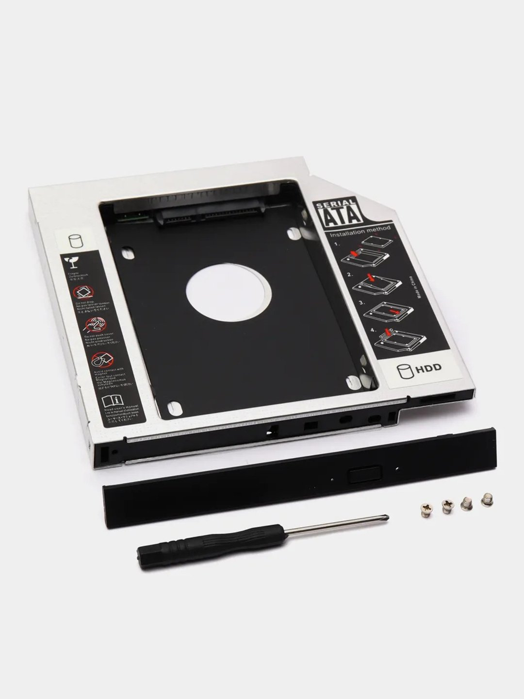 Салазки 12.7 мм и 9.5 мм optibay переходник dvd ssd hdd адаптер вместо ...